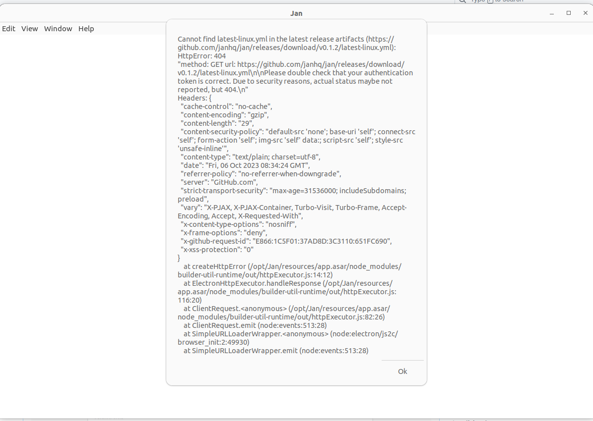 Bug Ubuntu Install Fails With Error Messages · Issue 290 · Janhqjan · Github