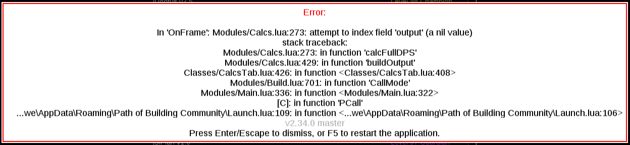 Critical failure tied to Saviour reflections · Issue #6680 · PathOfBuildingCommunity ...