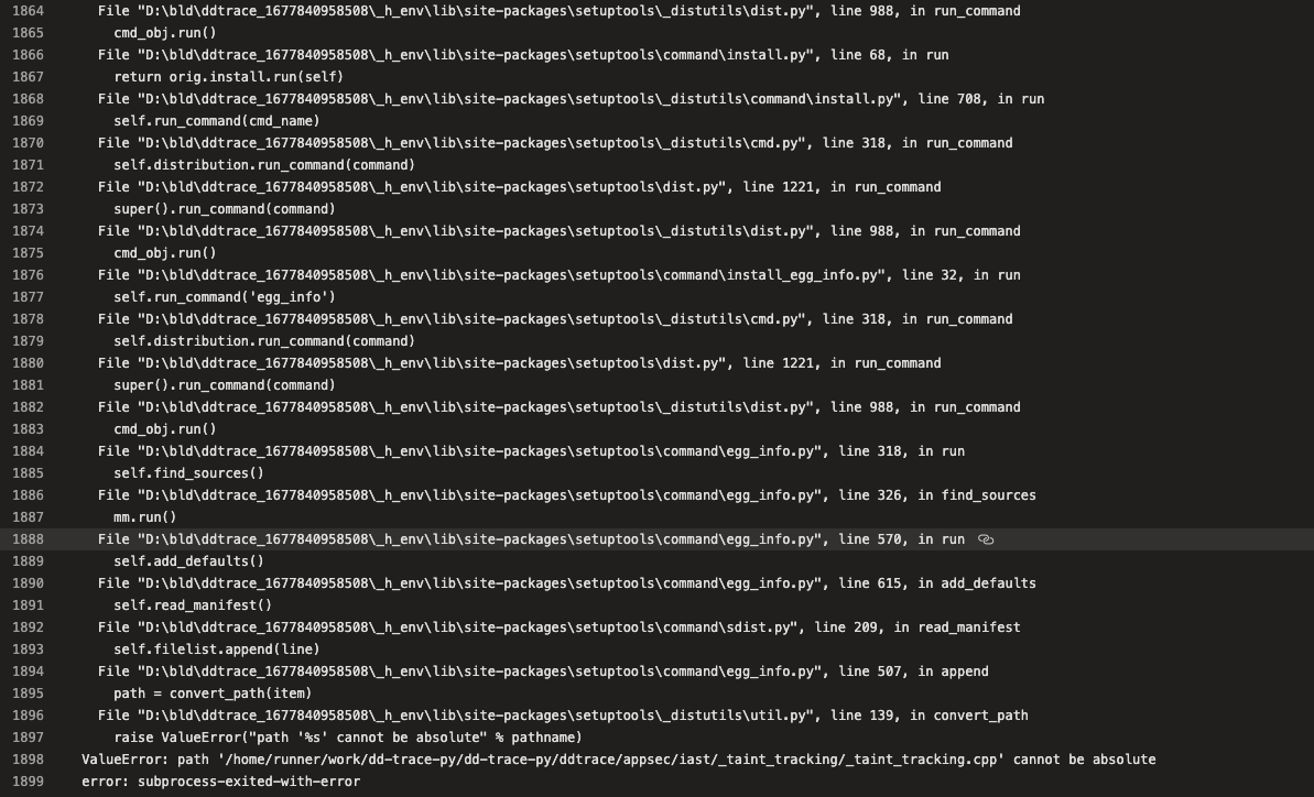 Cannot build 1.9.0 wheel on windows · Issue #5261 · DataDog/dd-trace-py · GitHub