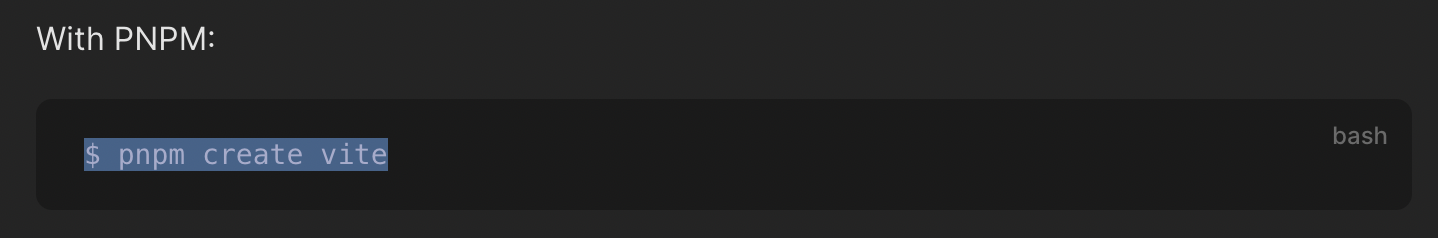 [Docs] Removing $ (Dollar Signs) in the bash commands · vitejs vite · Discussion #10267 · GitHub