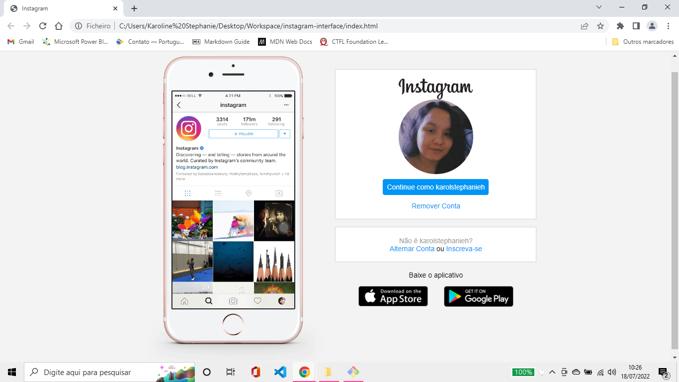 GitHub - karolstephanieh/instagram-interface-html-css: Recriando a ...