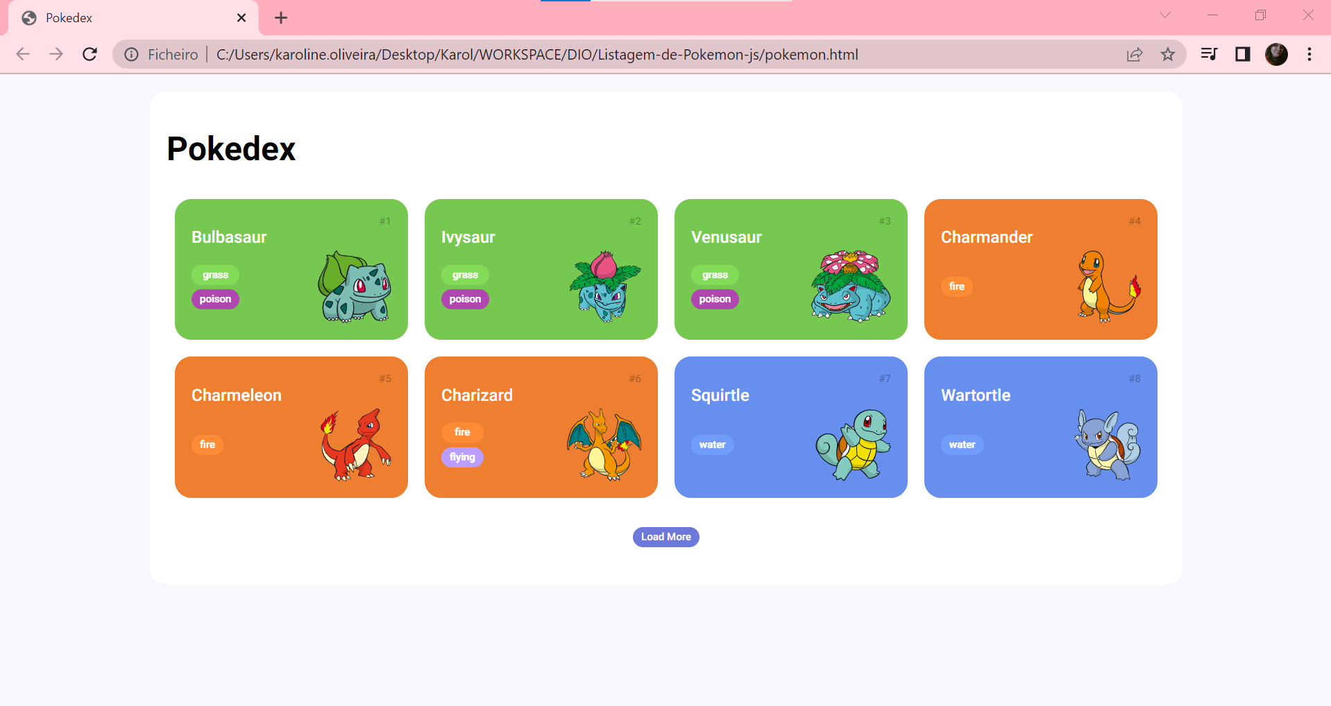 GitHub - karolstephanieh/Listagem-de-Pokemon-js