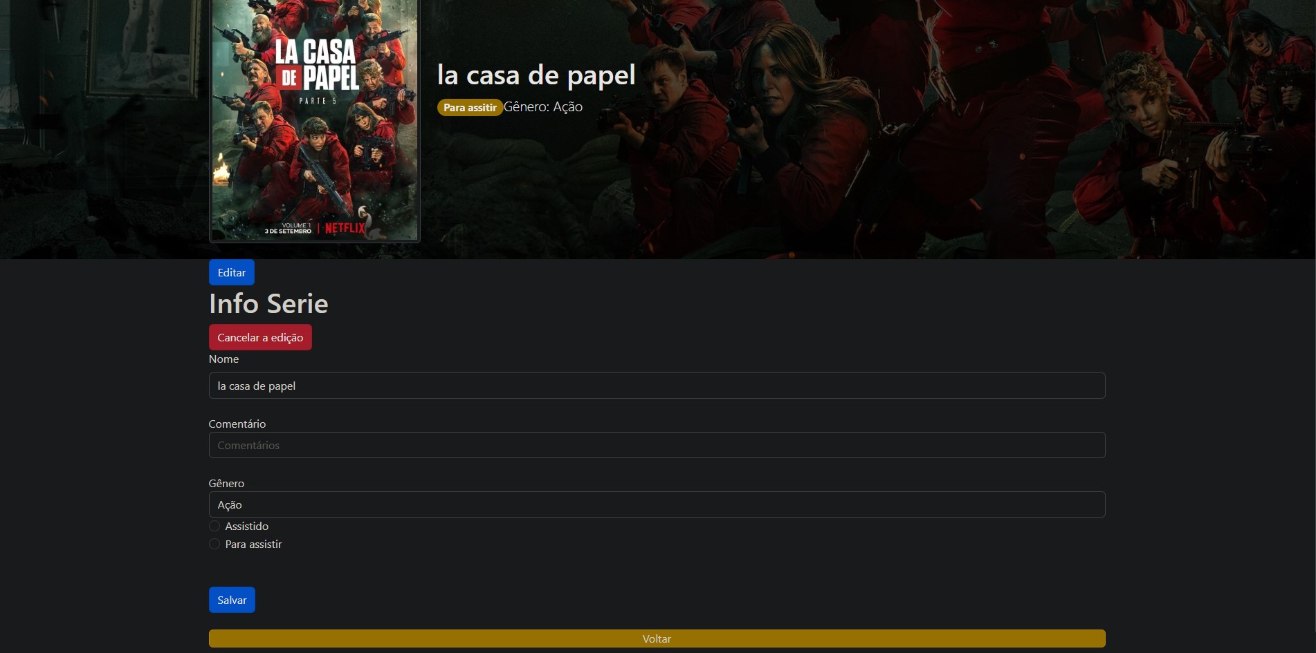 GitHub - vituhonorato/minhas-series: Application to manage series watched on shared streamers ...