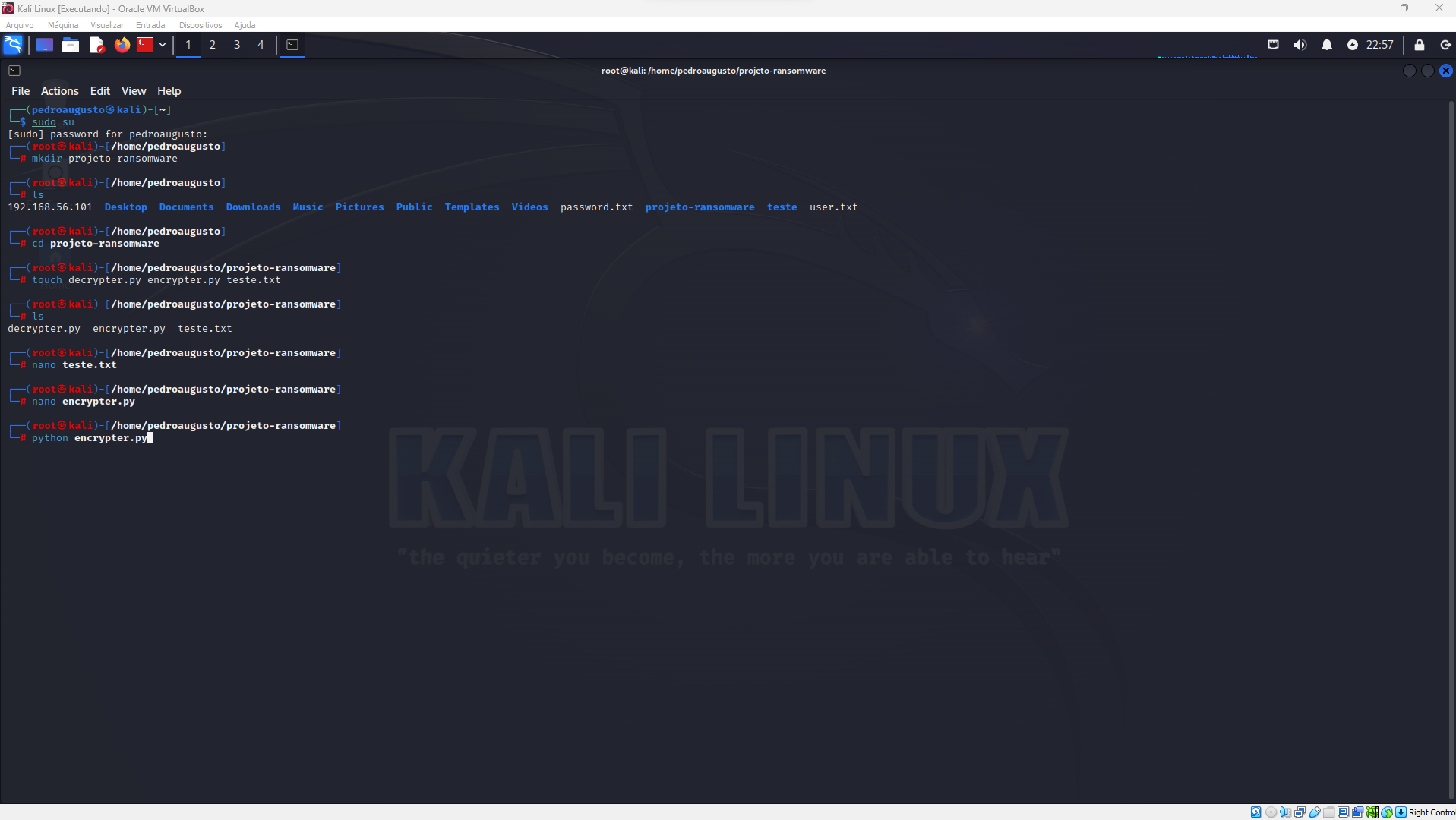 Github Pedroaabrcriando Um Ransomware Com Python