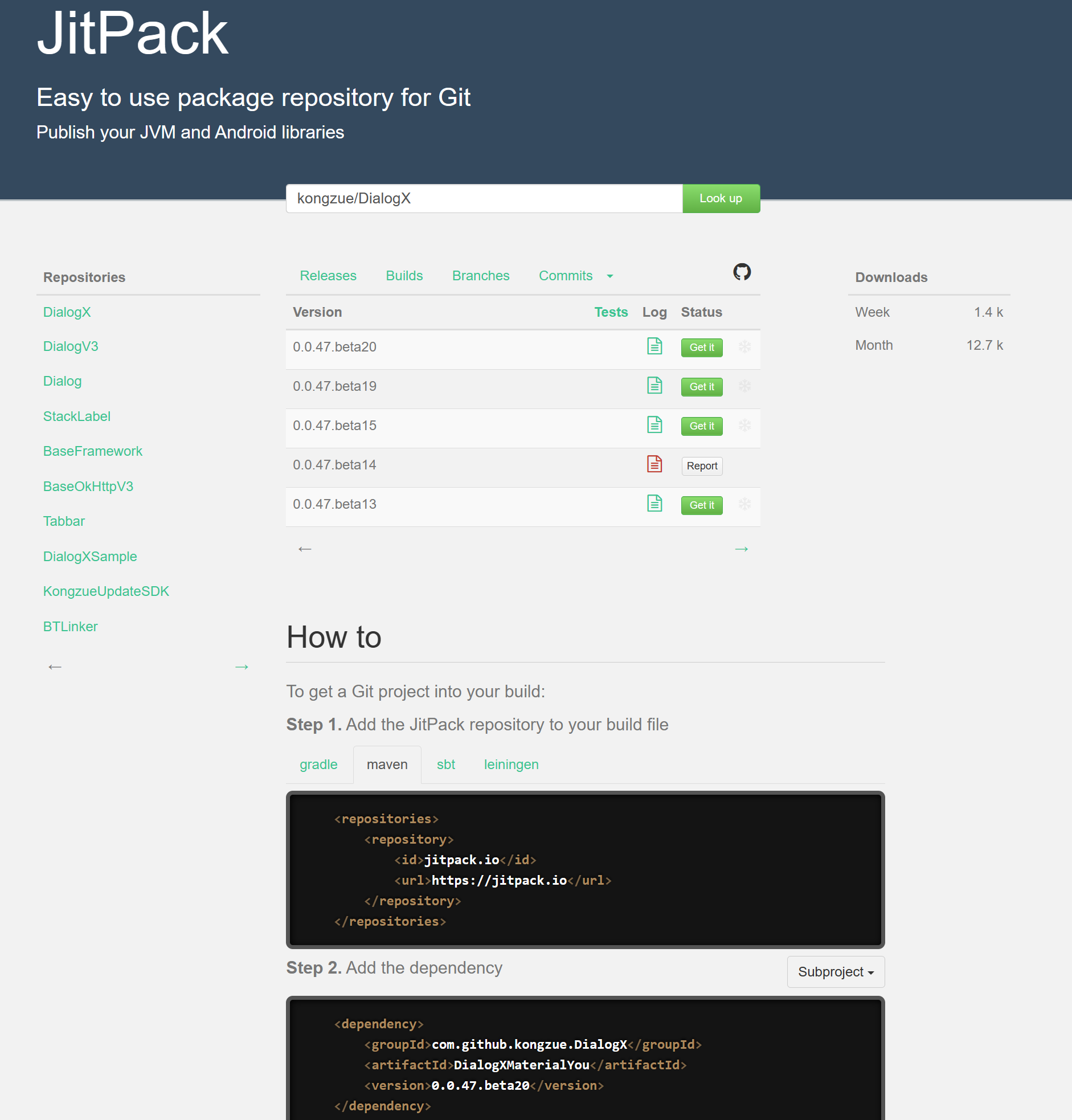DialogXMaterialYou 这个主题库 下载不了 · Issue #268 · kongzue/DialogX · GitHub