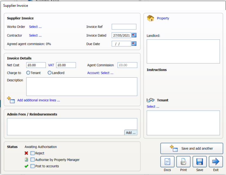 Create A Pending Approval Supplier Invoice · Issue 7764 · Reapit