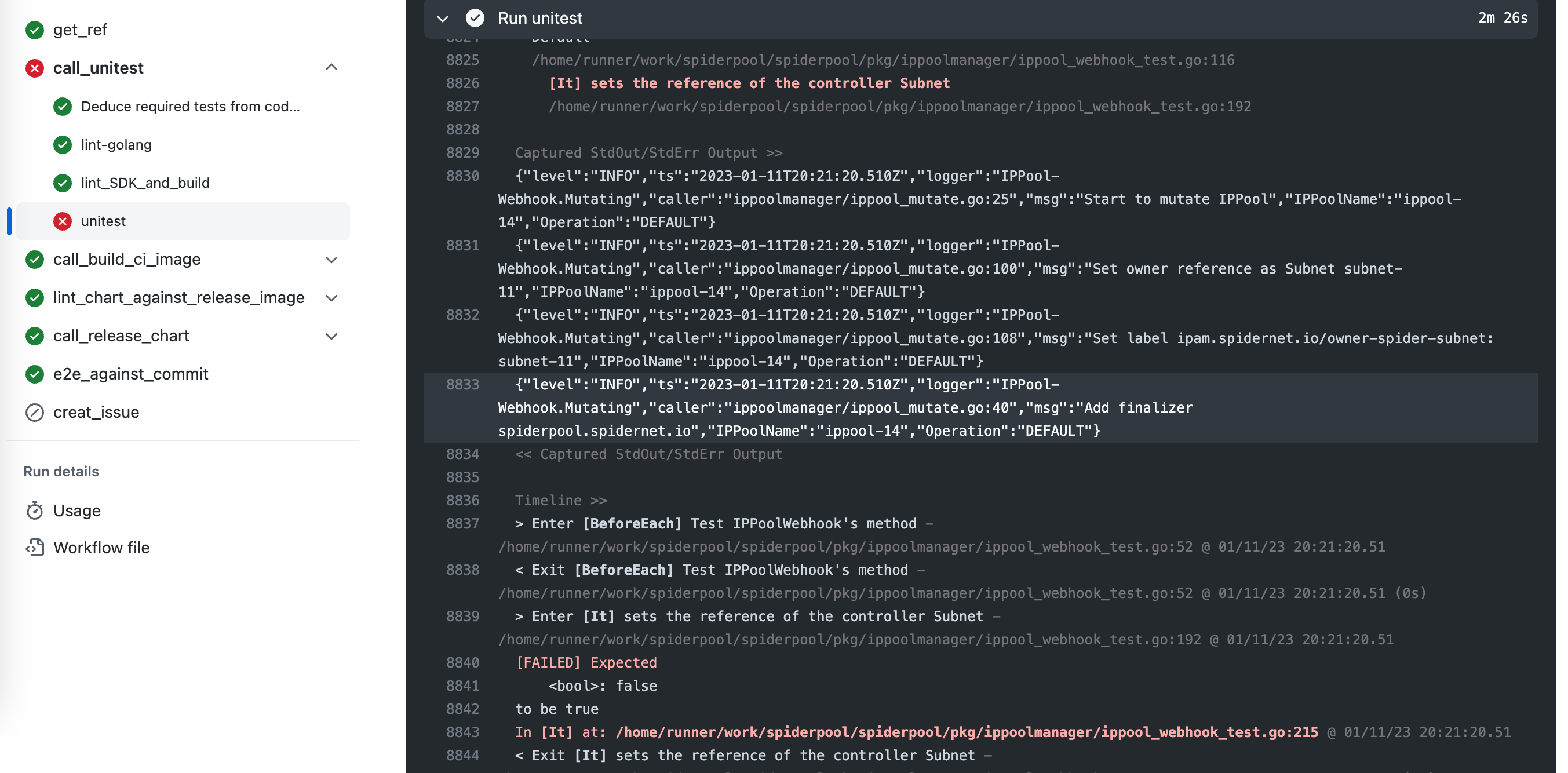 [UT] failed to sets the reference of the controller Subnet · Issue ...