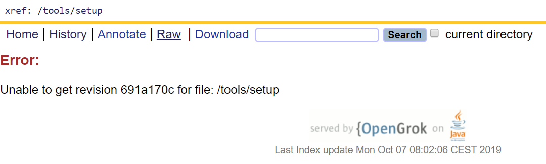 Not possible to show diff between revisions · Issue #2950 · oracle/opengrok · GitHub