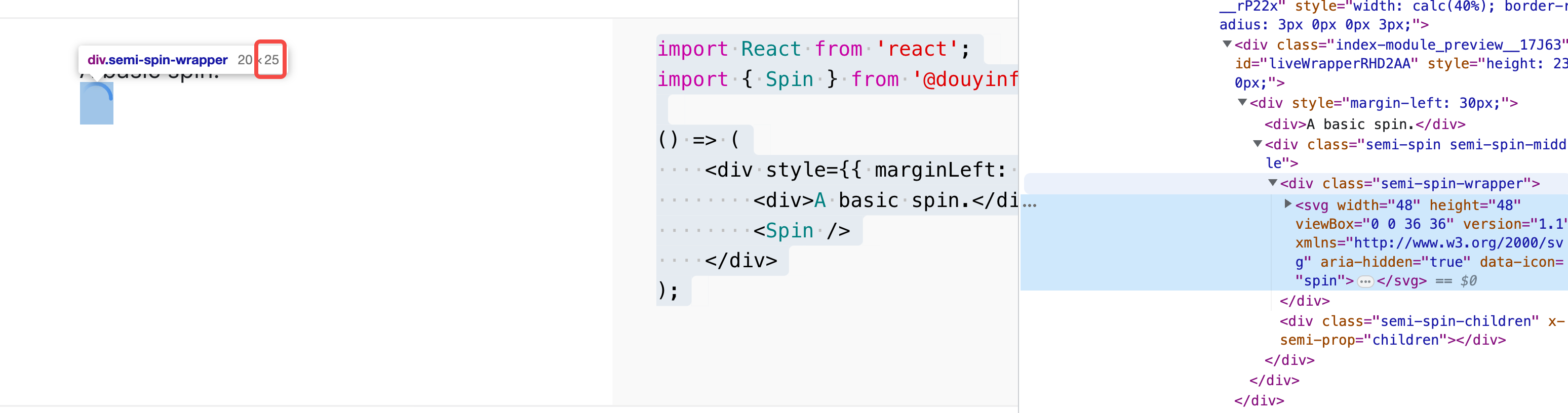 [BUG] .semi-spin-wrapper div has incorrect height · Issue #1507 · DouyinFE/semi-design · GitHub