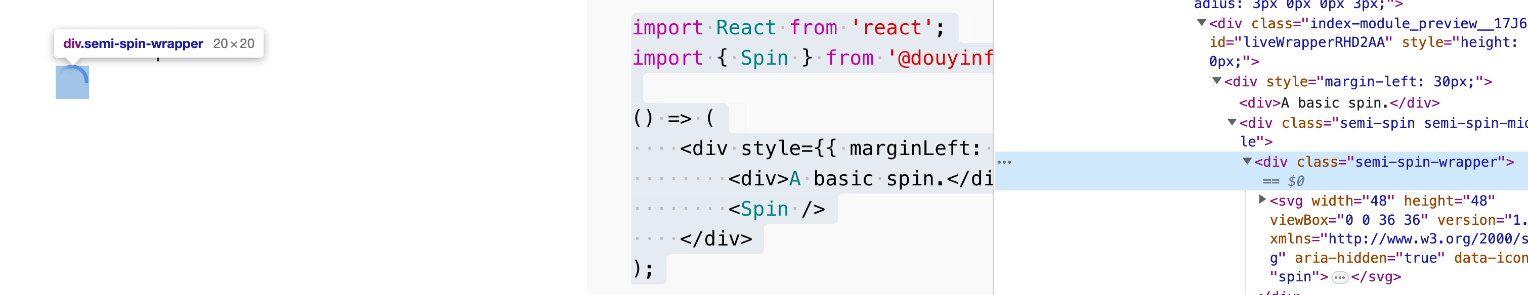 Bug Semi Spin Wrapper Div Has Incorrect Height · Issue 1507