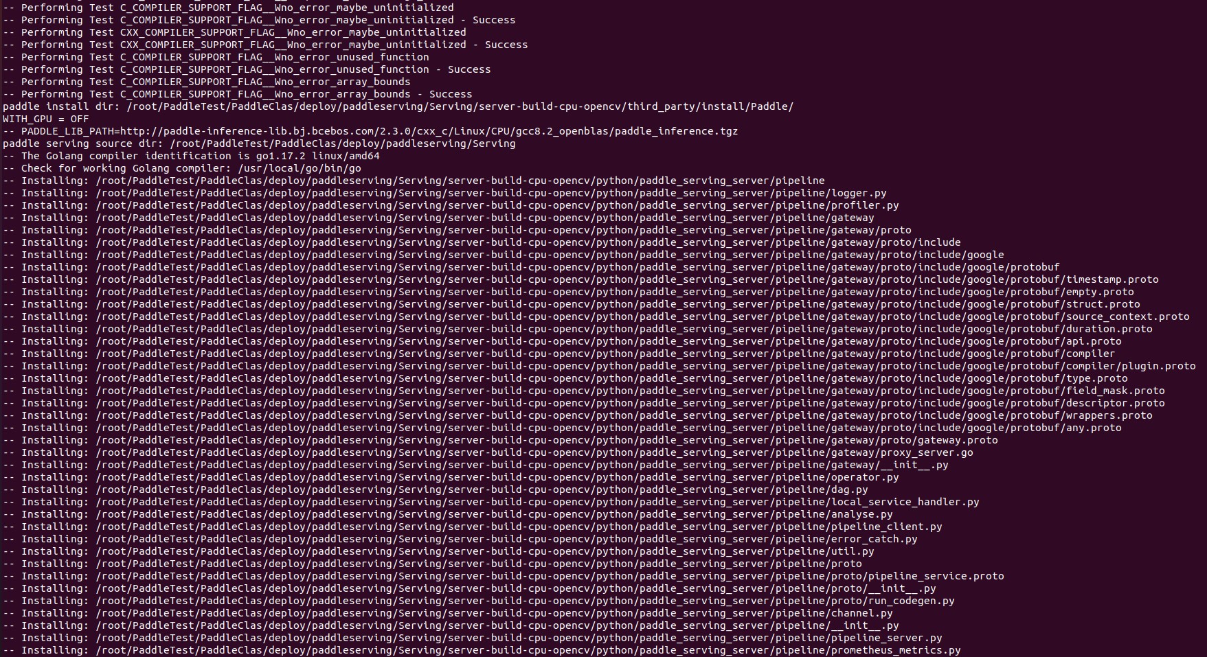 按照PaddleClas2.5中的PaddleClas/deploy/paddleserving/recognition下的Readme部署C++Serving，部署后请求失败 ...