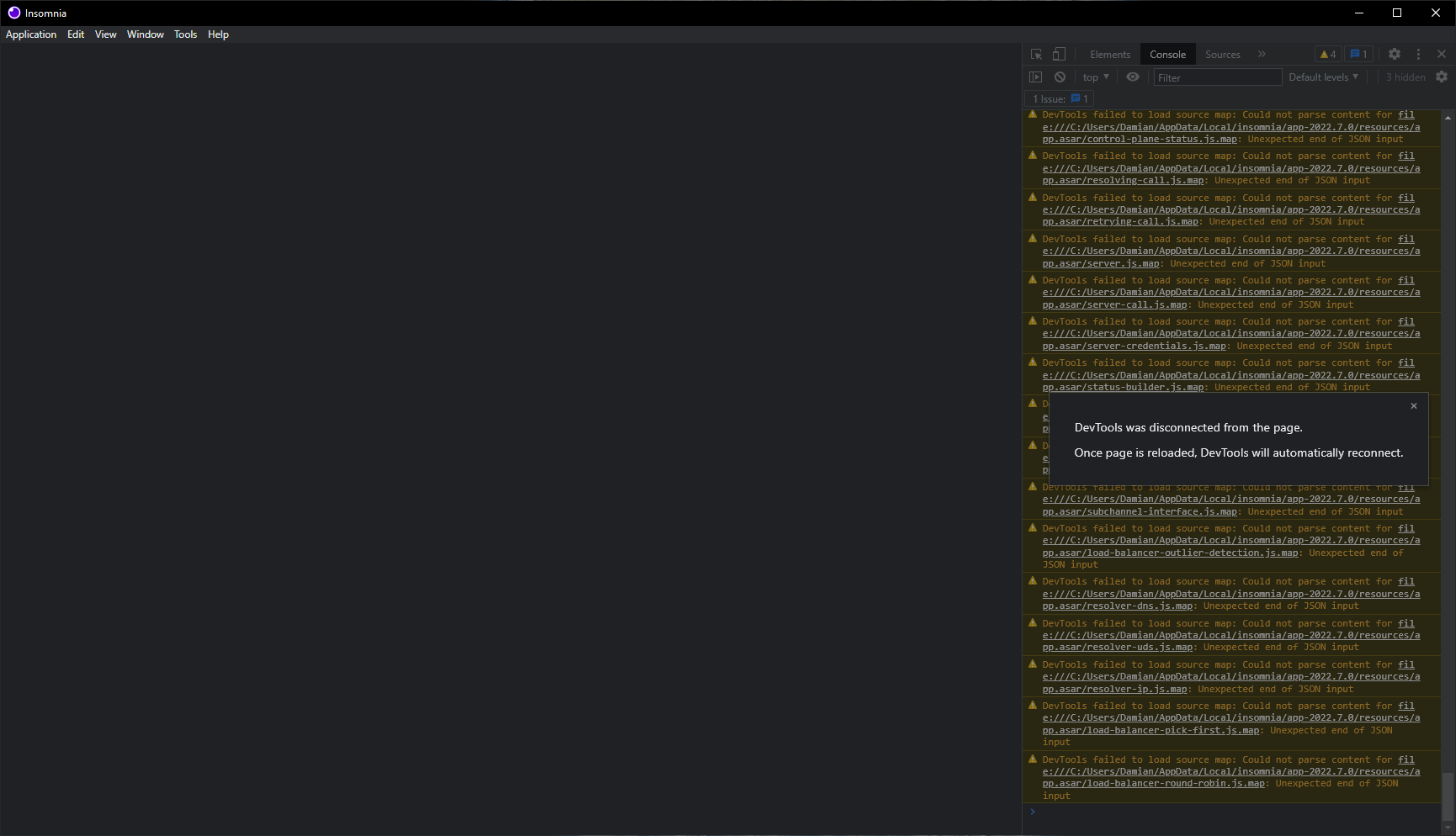 Whole UI disappears when switching between requests · Issue #5592 · Kong/insomnia · GitHub