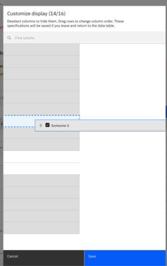 Datagrid Customize Columns Design Review · Issue 3663 · Carbon Design Systemibm Products · Github