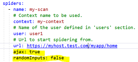 Zap-advanced scan: Ajax spider puts random text in the form fields even when 'randomInputs' is ...