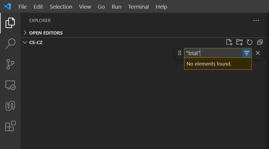 Option to disable fuzzy search in Explorer file filtering · Issue #166001 · microsoft/vscode ...
