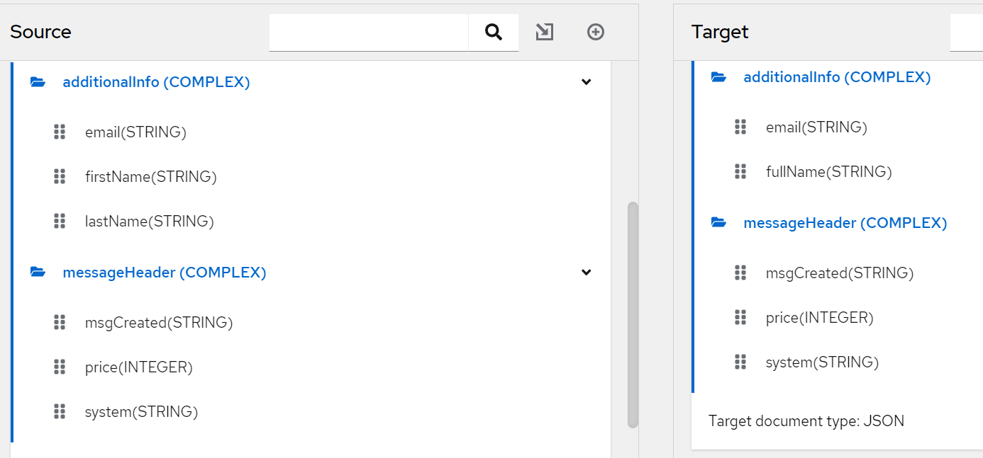 Does AtlasMap supports automatic mapping if key is same on both source ...