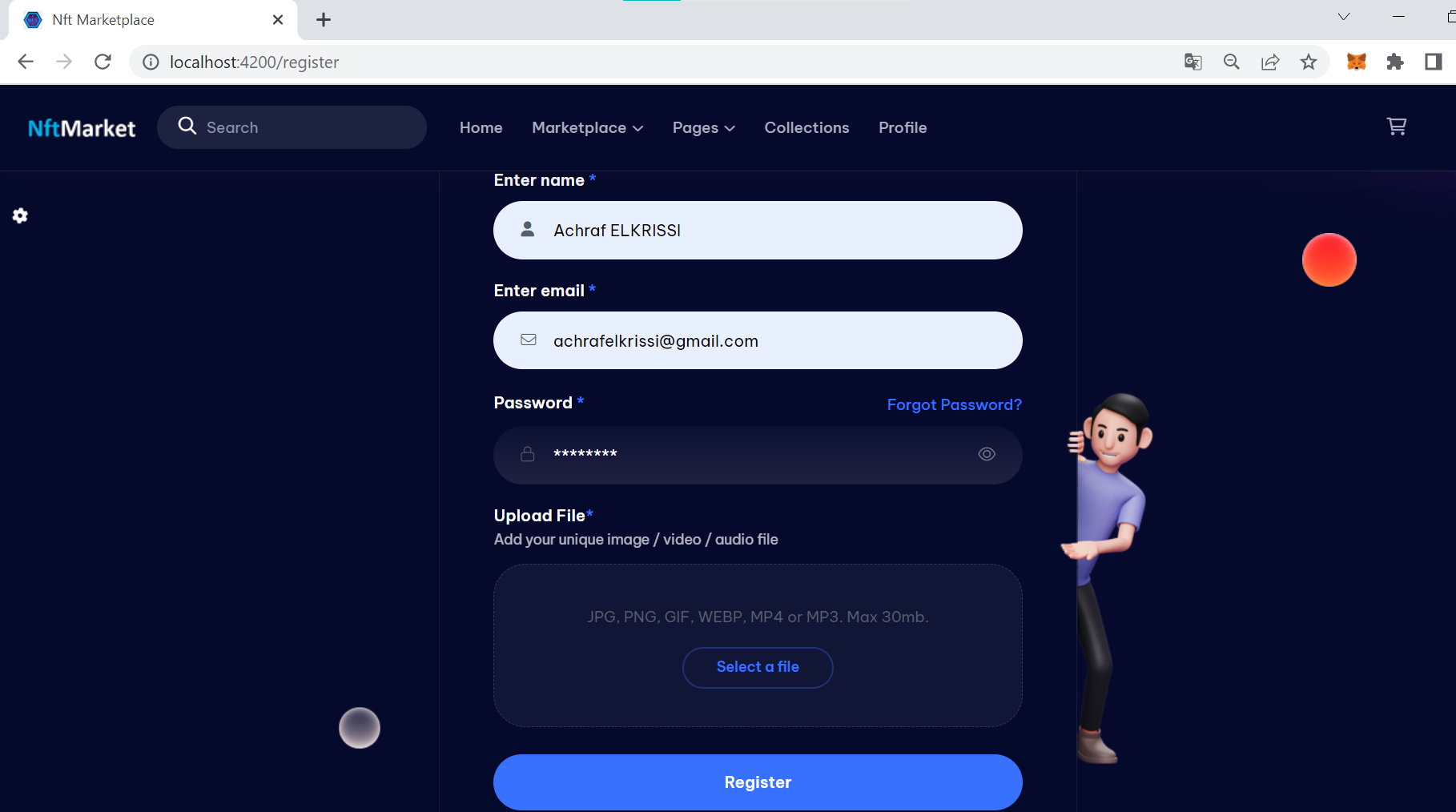 GitHub - ELKRISSIAchraf/nft-marketplace-angular-Dapp