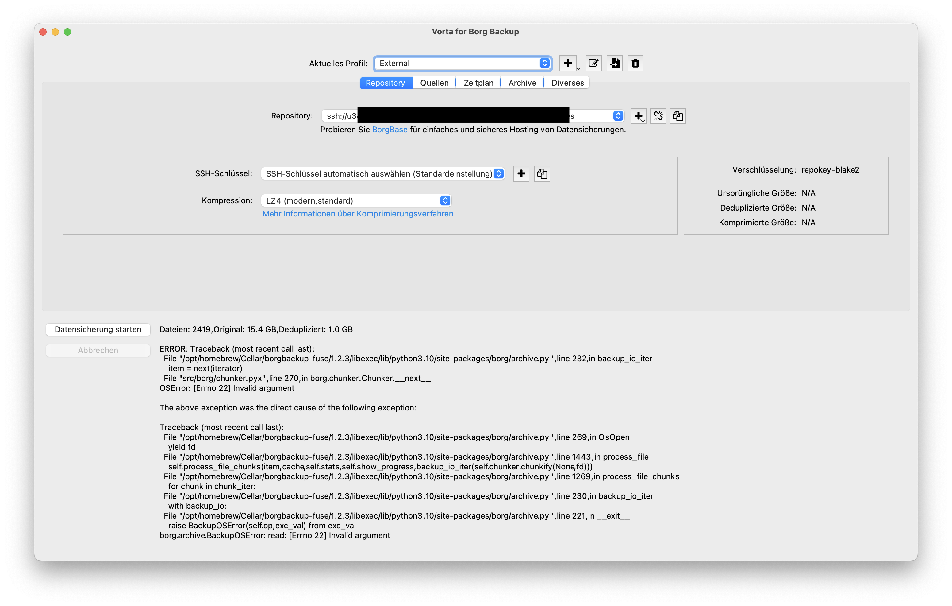 Crash on backup network share · Issue #1688 · borgbase/vorta · GitHub