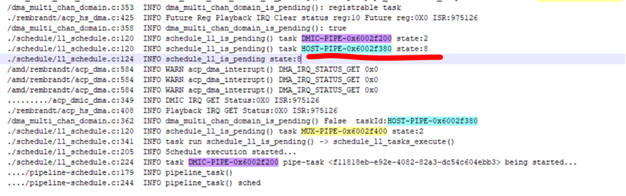 Interrupt Status Missed By The Host Pipeline Task During The Playback Of Input Stream Over Mux