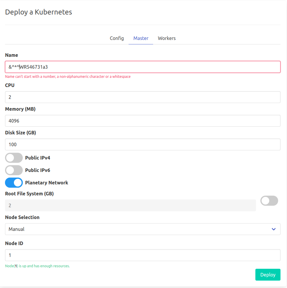 Kubernetes Name Validation Not Working · Issue 601 · Threefoldtecharchivegridweblets · Github