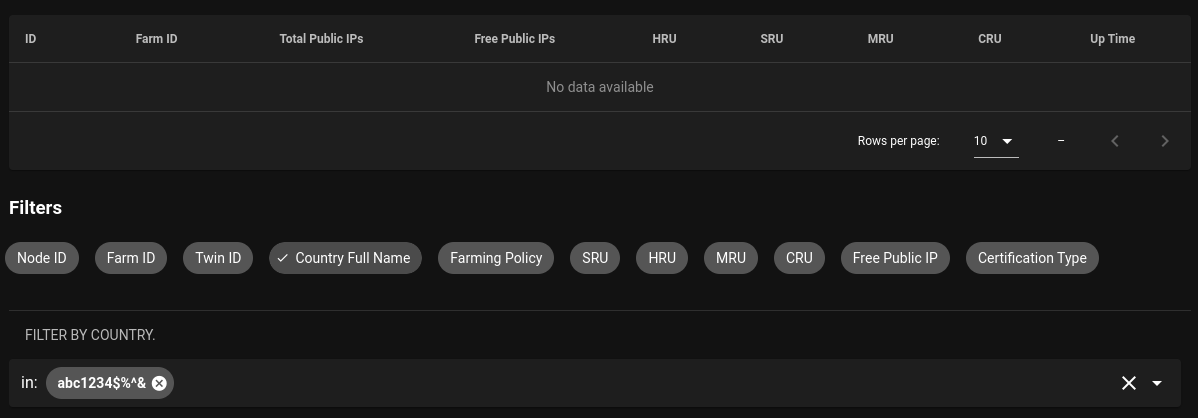 TF Explorer input validation · Issue #96 · threefoldtecharchive/tfgrid_dashboard · GitHub