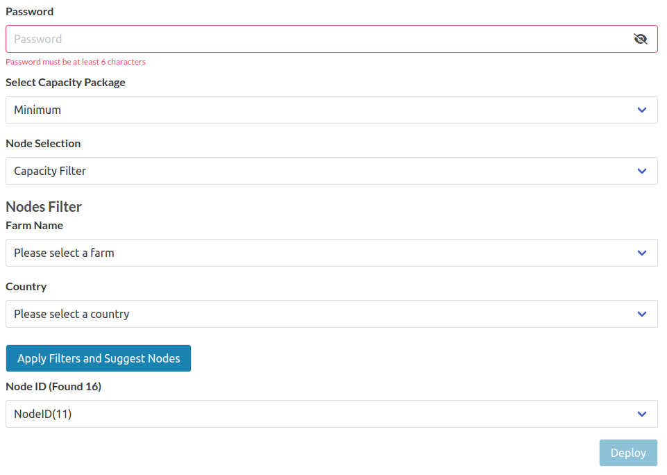 Weblets: Funkwhale Password field validation · Issue #703 · threefoldtecharchive/grid_weblets ...