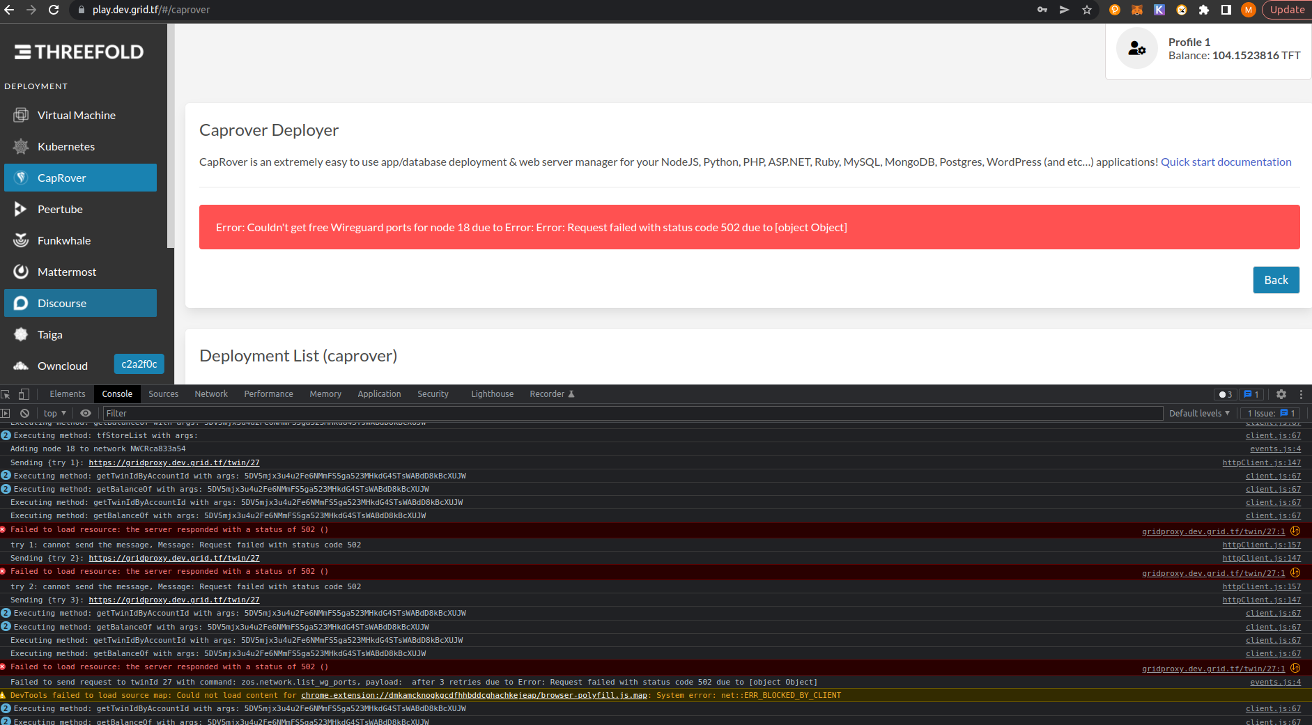 Couldn't get free Wireguard ports for node 18 on devnet with unclear error message · Issue #764 ...