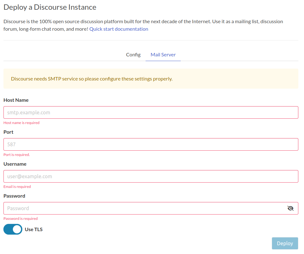 Discourse Verify input/configuration validation not work correctly · Issue #795 ...