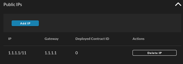 UI: Delete IP Button color · Issue #101 · threefoldtecharchive/tfgrid_dashboard · GitHub