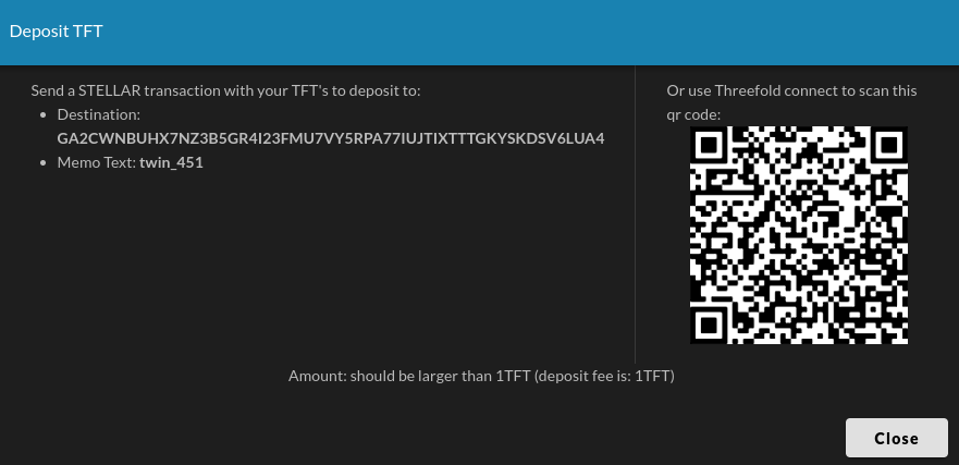 UI: Add a white background behind the QR Code in dark mode. · Issue #127 · threefoldtecharchive ...