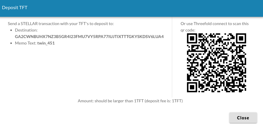 UI: Add a white background behind the QR Code in dark mode. · Issue #127 · threefoldtecharchive ...