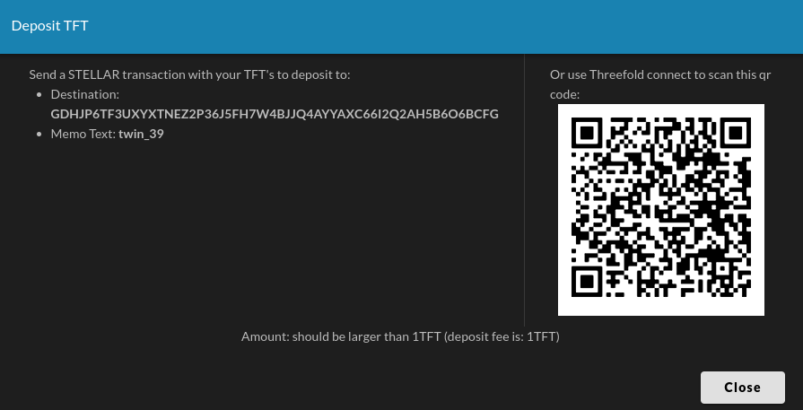 UI: Add a white background behind the QR Code in dark mode. · Issue #127 · threefoldtecharchive ...