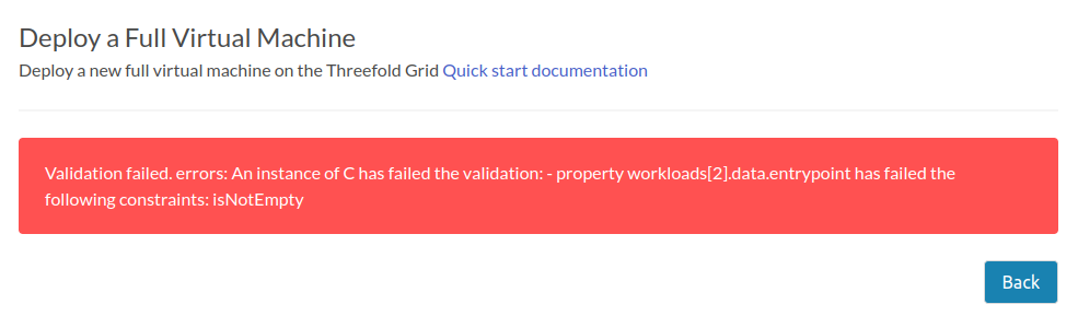 Full VM Input Validation · Issue #1003 · threefoldtecharchive/grid_weblets · GitHub