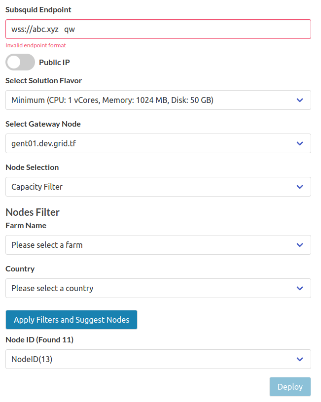 Subsquid Input Validation · Issue #1005 · threefoldtecharchive/grid_weblets · GitHub