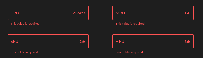 Resources Pricing Calculator: Invalid Inputs & Error message. · Issue #369 ...