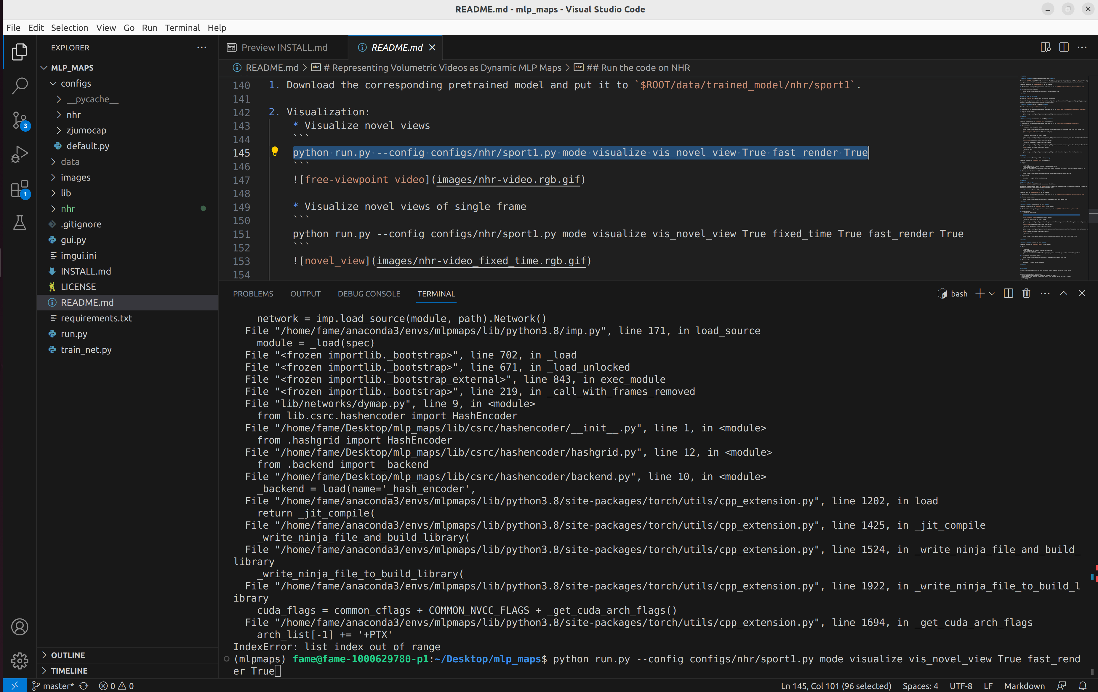Unexpected error while running the code · Issue #19 · zju3dv/mlp_maps · GitHub