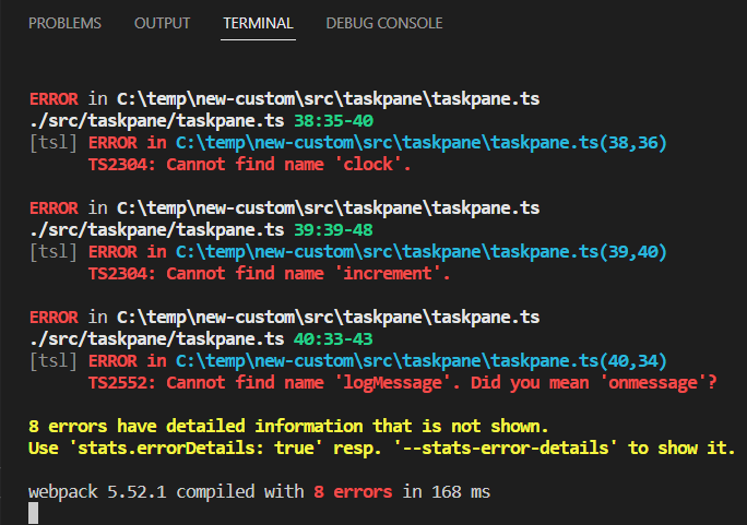 Lack of or unclear or out of date debugging instructions in `yo office` template · Issue #3355 ...