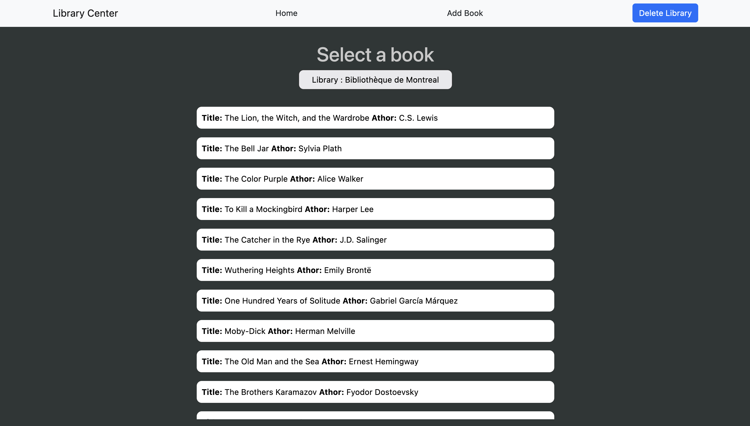 GitHub - nic5694/LibraryManager: Full-Stack N-Tier Spring Boot, React, H2 Library Management System