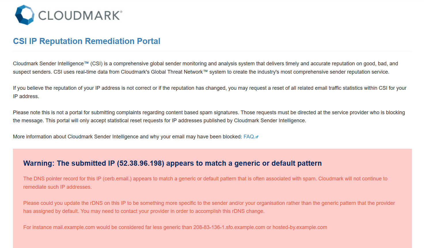 Email IP reputation issue with Cloudmark Sender Intelligence · Issue #1628 · jstanden/cerb · GitHub
