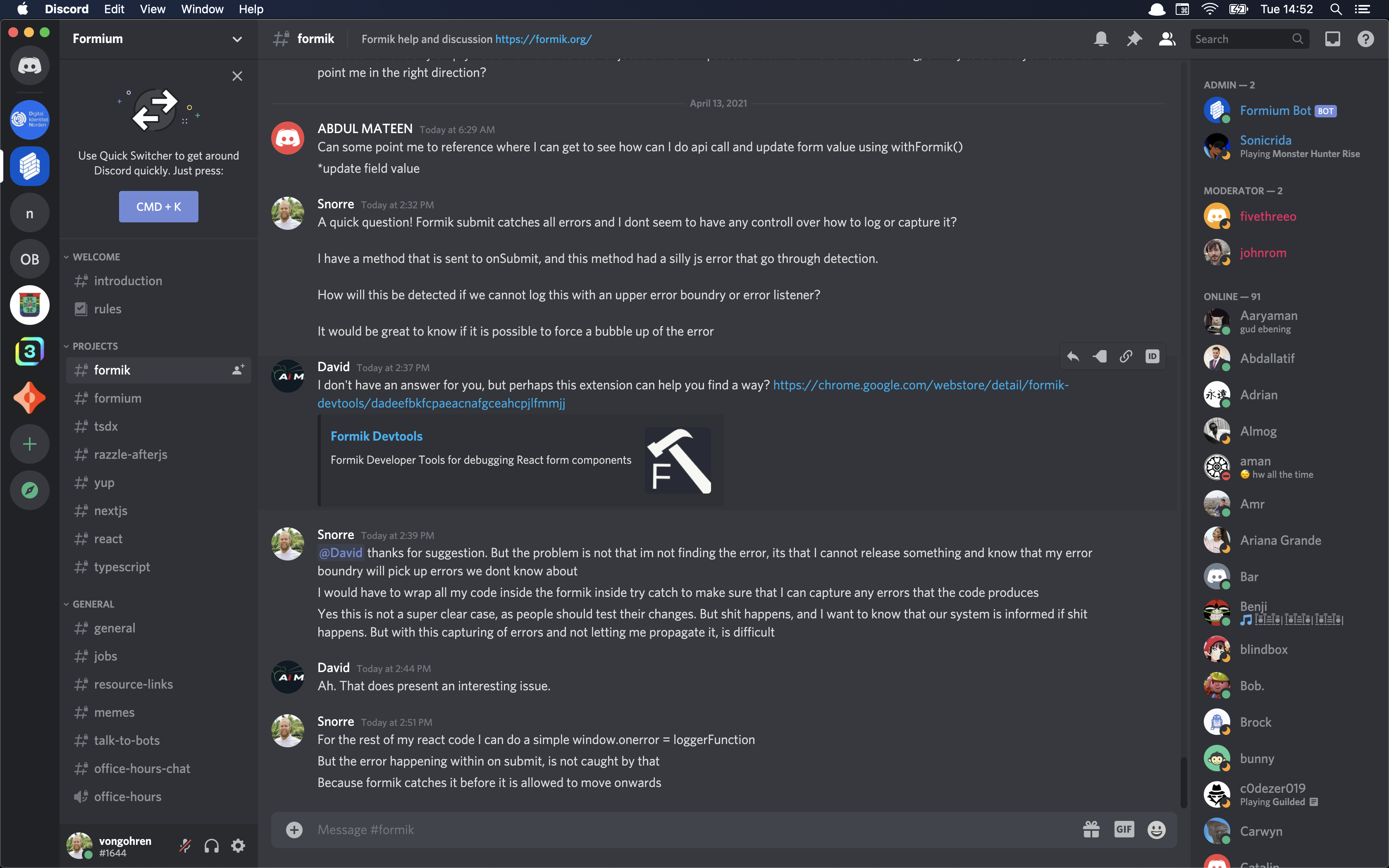 Formik Should Not Eat Up All The Errors Without Passing Them A Long · Issue 3147 · Jaredpalmer