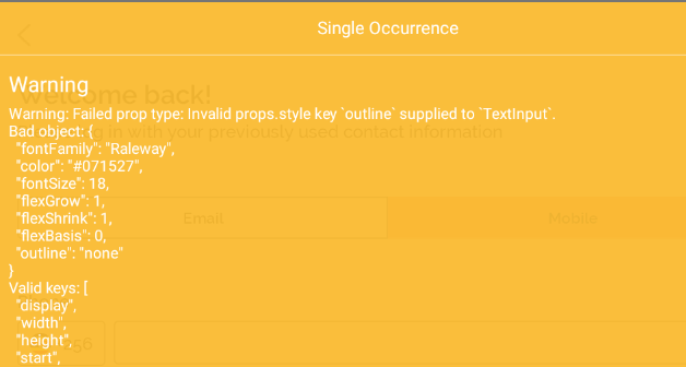 Outline prop on input is complained about on RN · Issue #1720 · necolas/react-native-web · GitHub