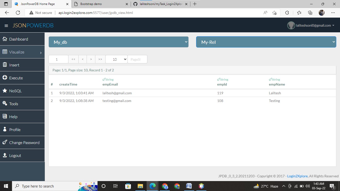 Github Laliteshsonimytasklogin2xplore 