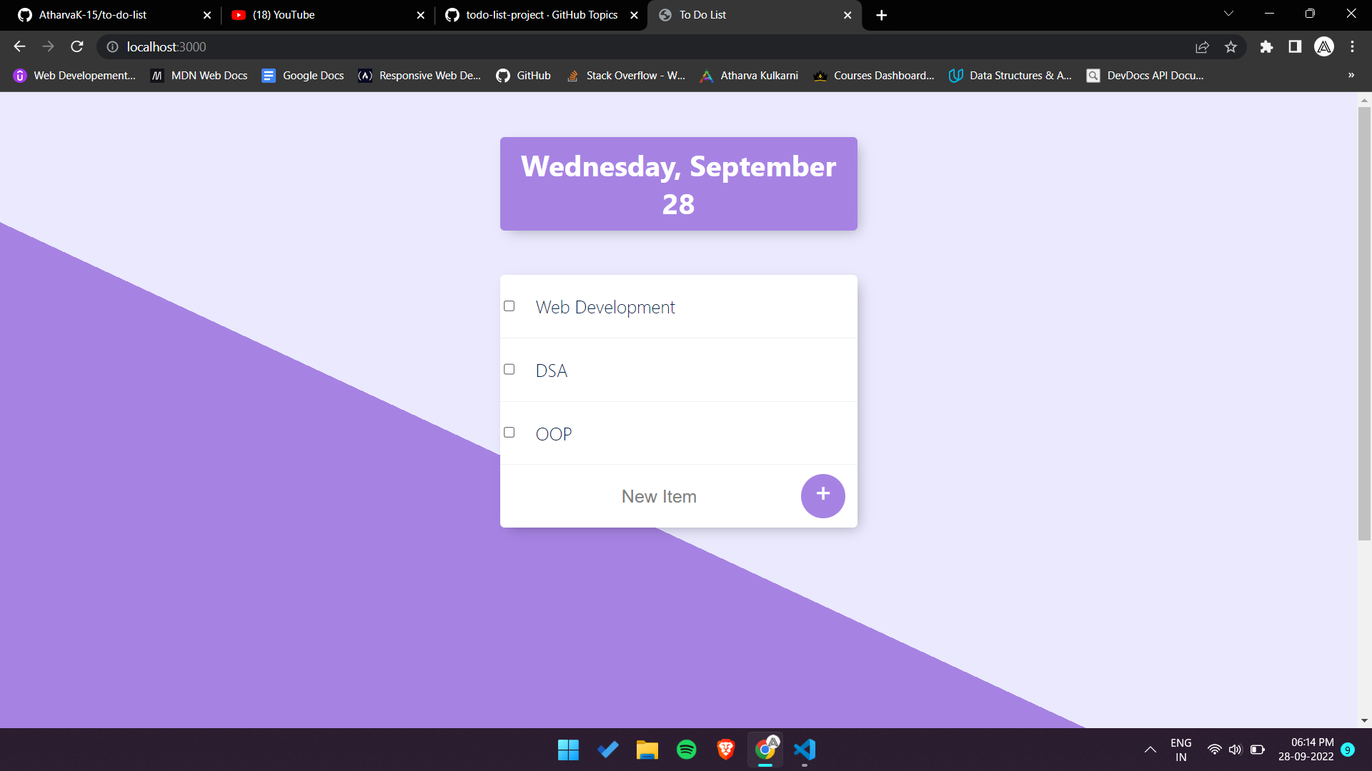GitHub - AtharvaK-15/to-do-list: A simple to-do list