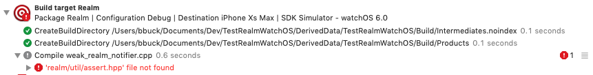 Unable to build Realm Xcode 11 beta 5 using Swift PM for iOS app with WatchKit Extension · Issue ...