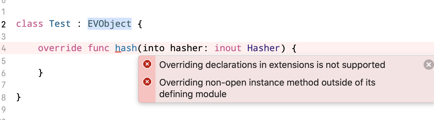 Override Hashable. · Issue #319 · evermeer/EVReflection · GitHub