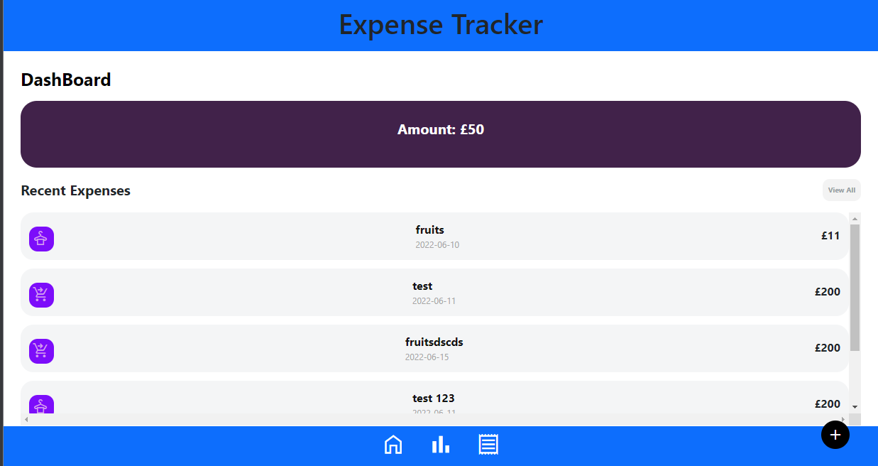 GitHub - Bhargavi-Molugu/ExpenseApp-React