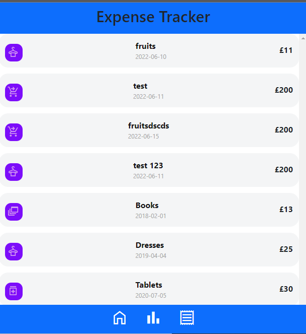 GitHub - Bhargavi-Molugu/ExpenseApp-React