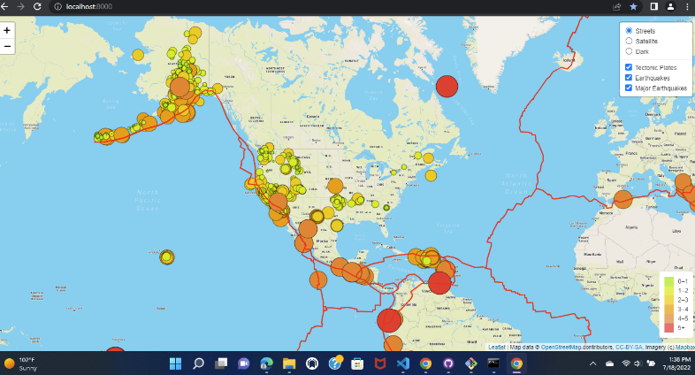 GitHub - Martamorningham/Mapping_Earthquakes: mapping earthquakes with json