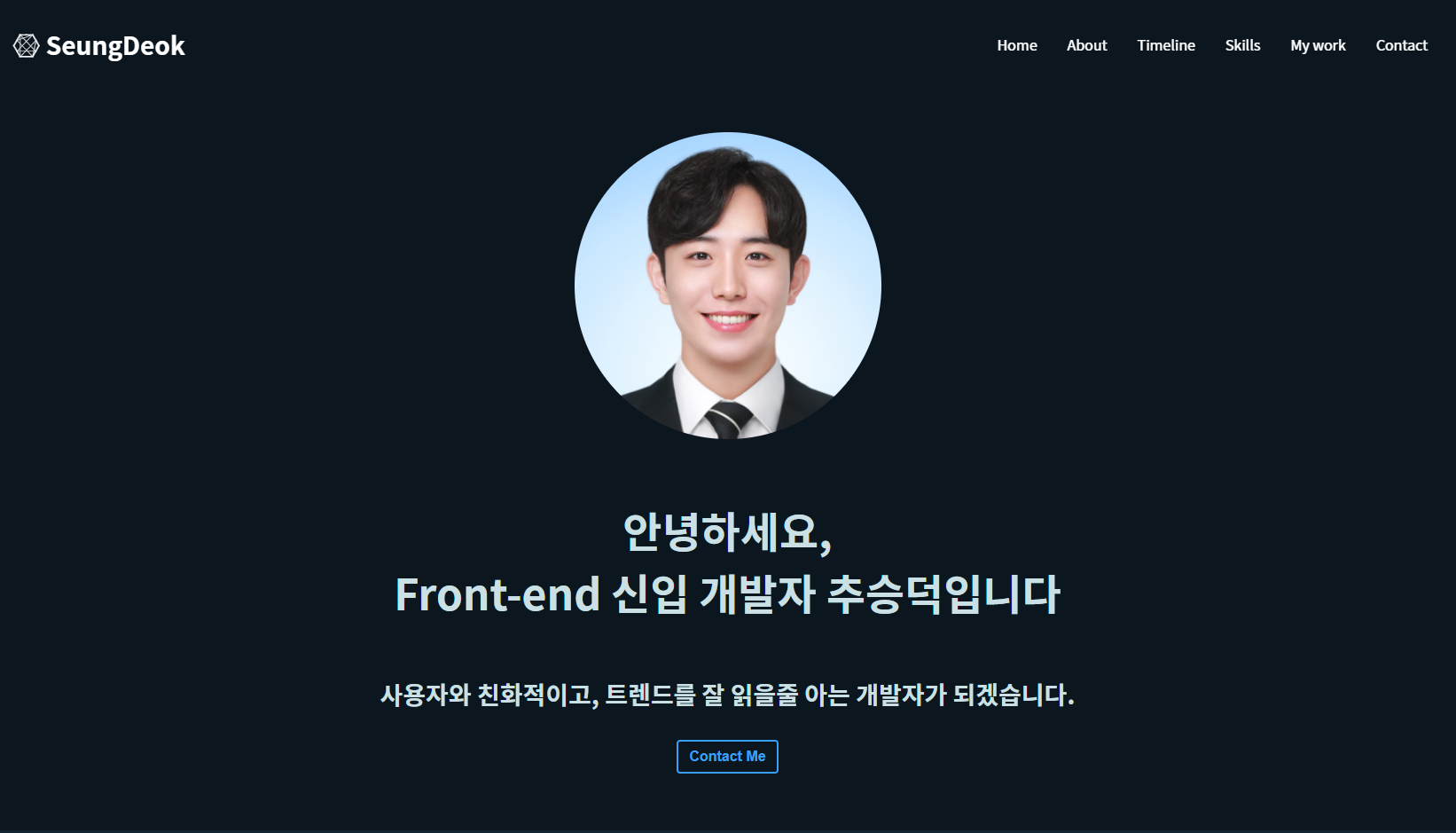 GitHub - ChuSeungDeok/portfolio: SeungDeok's portfolio