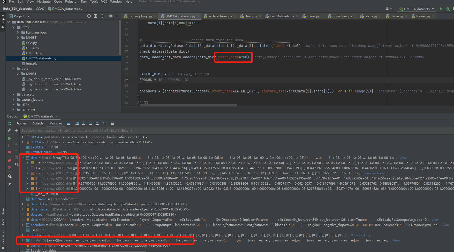 the value of the model.fit_transform() is nan · Issue #173 · jameschapman19/cca_zoo · GitHub